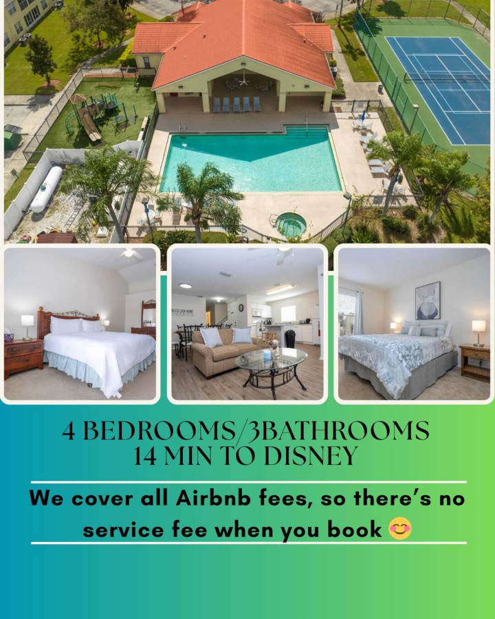 Spacious 4br, Lake View - Near Disney - Kissimmee