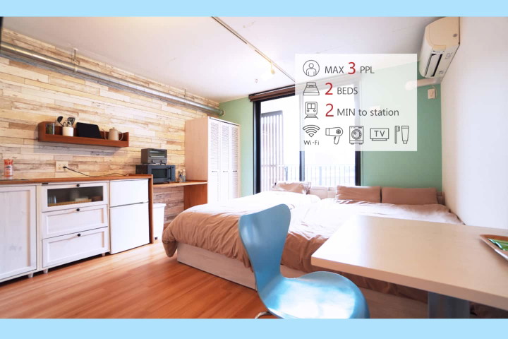 [Nad] Matatabi 駅近便利な1部屋まるごと！ 灘駅から徒歩2分、[nad51] 2ベッ. - Kobe