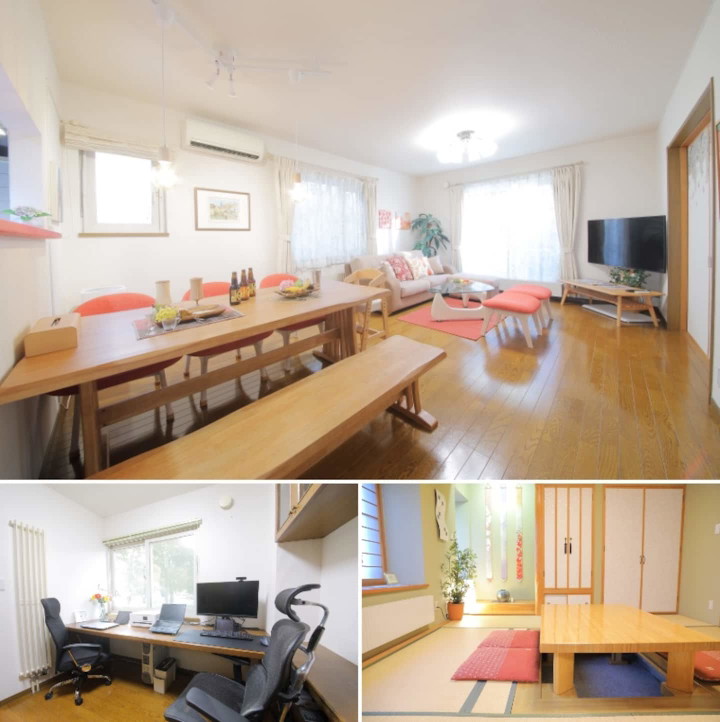 Spacious 124 M²! 3 Minutes On Foot From The Jr Station! Direct Train To New Chitose Airport/otaru! Free Parking! Family-friendly! Workroom Available! 3 Bedrooms - Sapporo