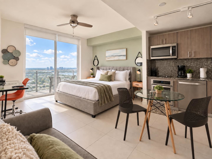 Downtown Doral | King Bed + Balcony + Free Parking - Doral, FL