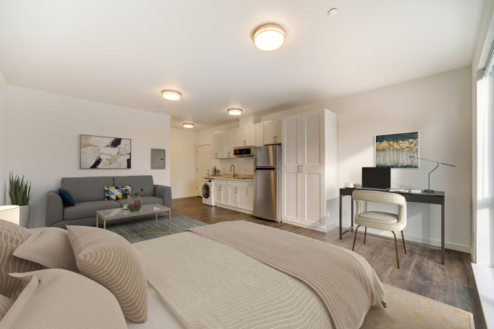 Furnished Spacious Studio With Parking Garage - Seattle, WA