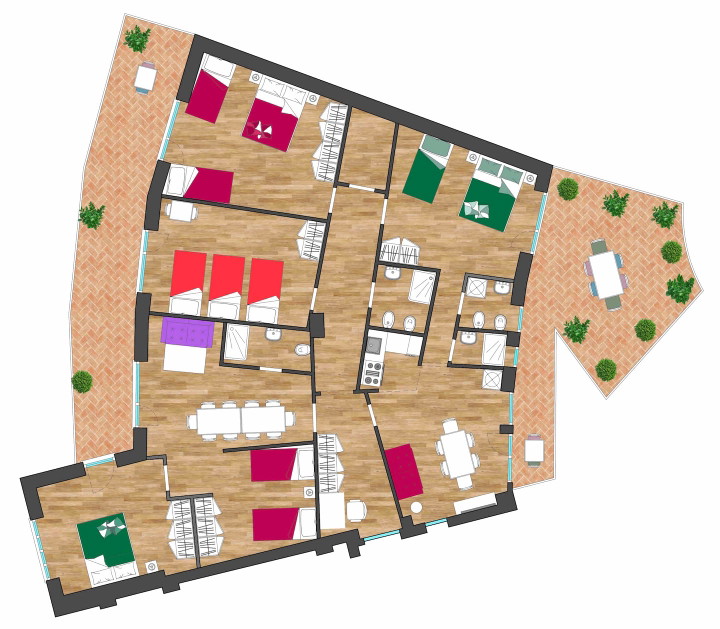 Apartment * Large Family Groups * - Roma