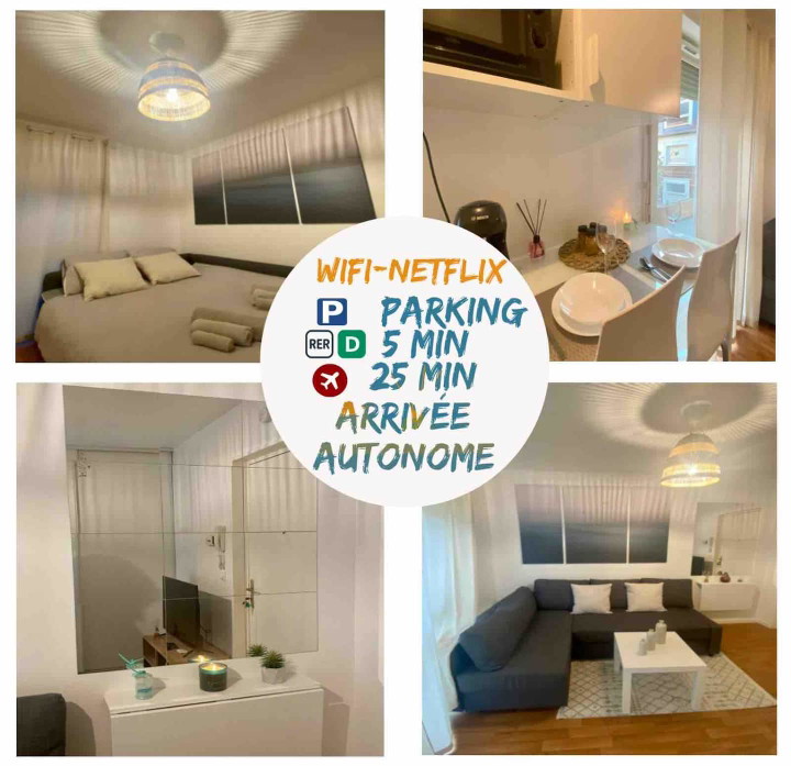 Superbe Appartement Cosy + Parking Gratuit - Corbeil-Essonnes