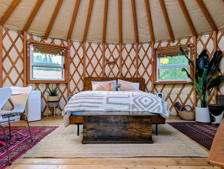 Cozy Heated Yurt At Annie's Family Farm - Duncan
