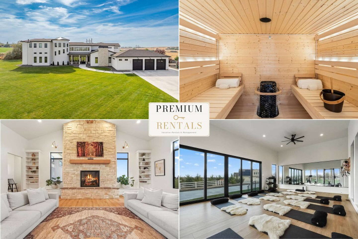 14,000 Sqft Estate W/ Gym Theater Suana Sleeps 40+ - Nampa, ID