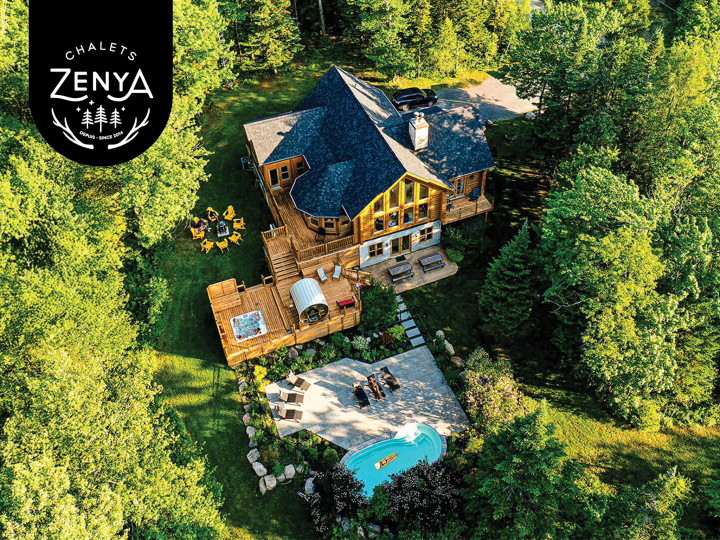 Chalet Golden Bear With Spa, Sauna, Private Pool - Saint-Sauveur