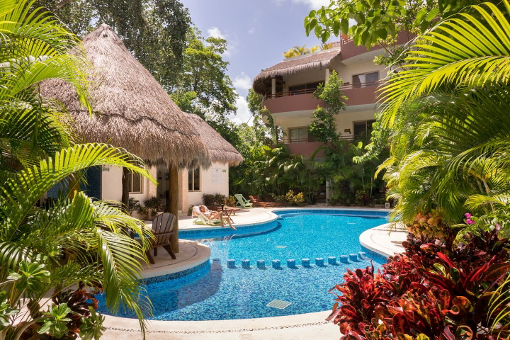Design Bohème, Rez-de-chaussée, 2 Terrasses Confortables, Jacuzzi - Riviera Maya