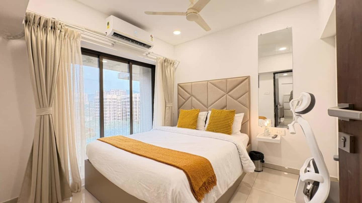 Supreme 1 Bhk Safe 55tv Wifi Kitchen Clean Powai - Mumbai