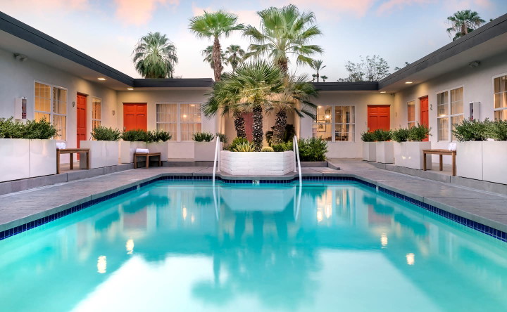 Sleeps 12 Boutique Stay W/ Private Patios + Pool - Palm Springs, CA