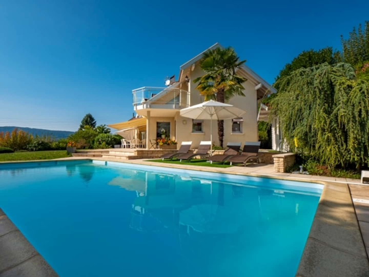 Vue Panoramique Lac Dannecy-piscine-jacuzzi-sauna - Sévrier