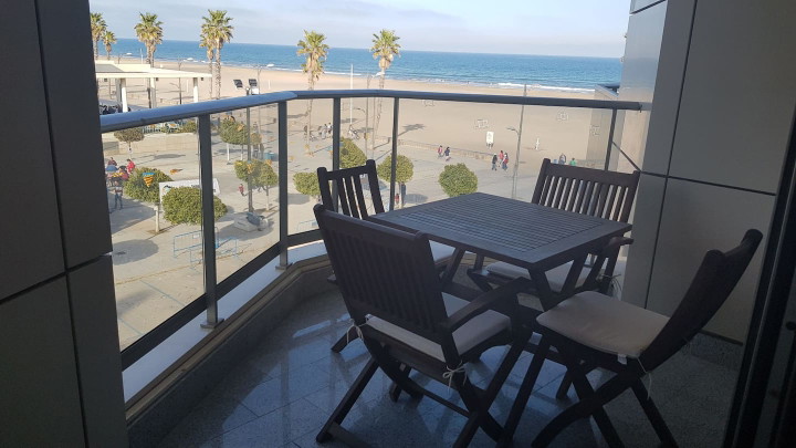 Vista Directa A La Playa + Parking + Wifi + Terraz - Alboraya