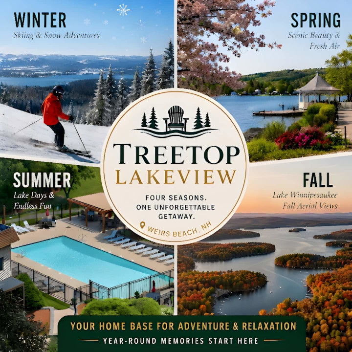 Walk To Weirs Beach, Pool & Treetop View Of Lake! - Laconia, NH