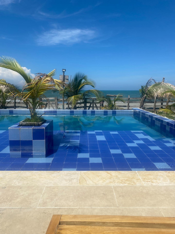 Casa Violeta: Frente Al Mar Con Playa Y Piscina!!! - San Bernardo Del Viento