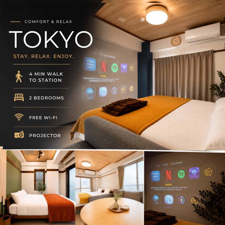 New｜6ppl｜4m Stn｜asakusa 10m｜airport 5060m｜ev｜proj - Tokyo