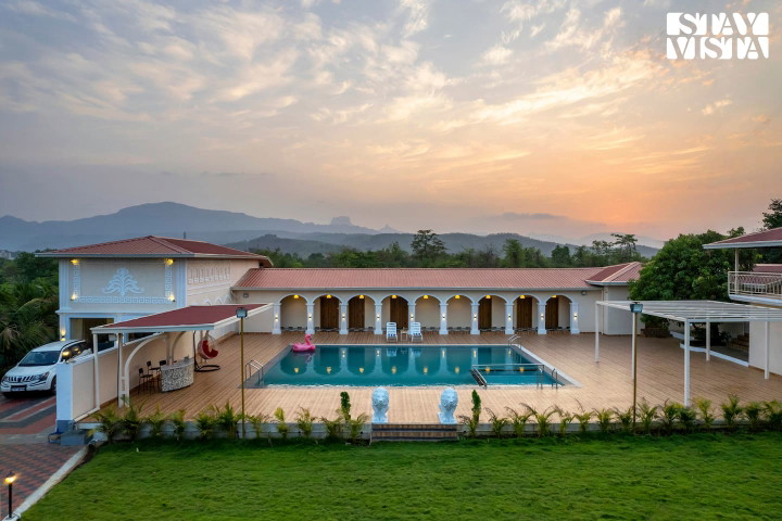 5br Lux Pool Villa W/ Panoramic View@ Rio Vista - Matheran