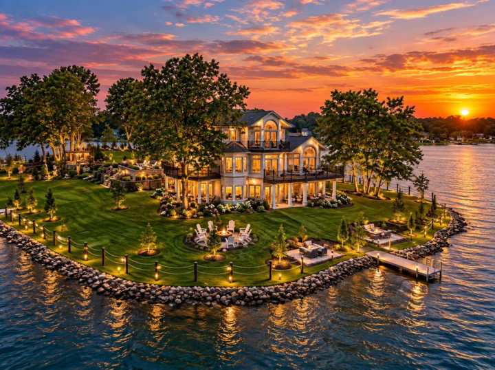 Private Island Retreat With Beach & Hot Tub - Battle Creek, MI