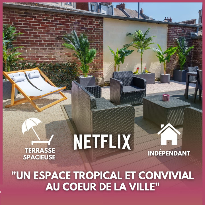 L'escale Tropicale, Independent Apartment On The Ground Floor - Saint-Quentin