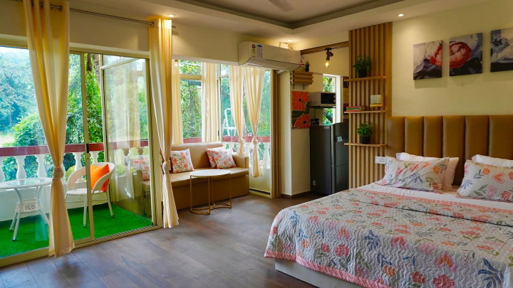 Tangerine Forest View Studio/pool/balcony/arpora - Anjuna