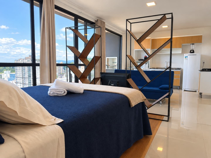 Studio, 18th Floor, City Centre, Fully Furnished, Swimming Pool/gym - Joinville