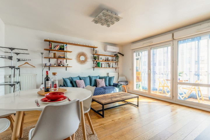 Apt Familial Cosy - 6 Pers/2chbr - Parking - Clim - Paris