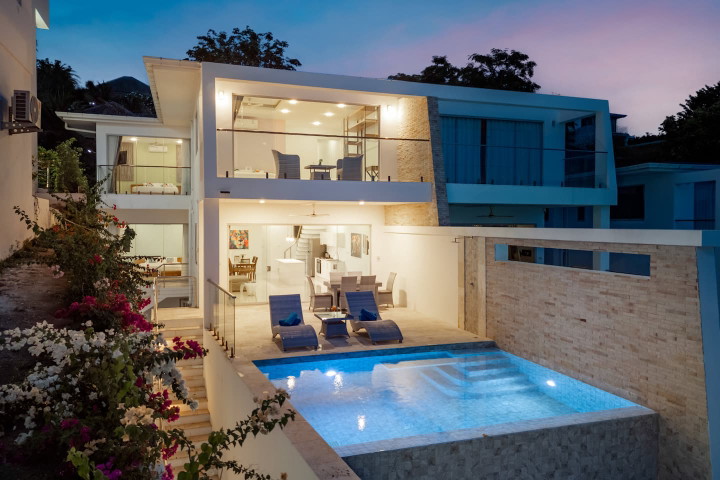 Villa Rihanna4 | 4 Lits | 3 Salles De Bain Villa Avec Piscine Et Vue Sur La Mer - Koh Samui