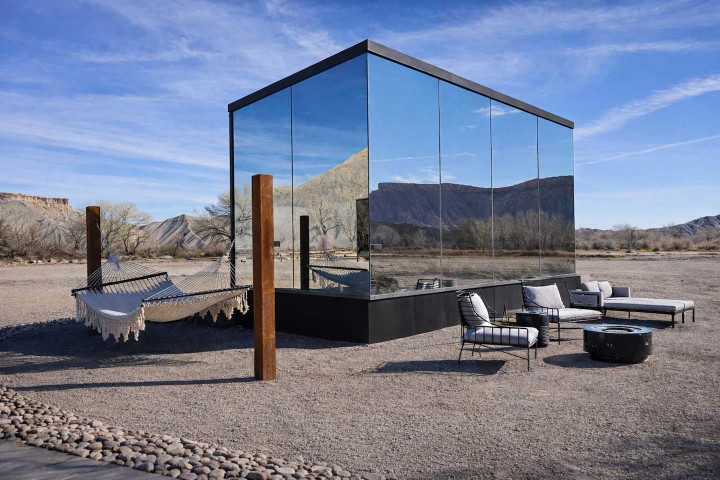 Reflections #3 - Glass Cube & Scenic Sauna - Utah