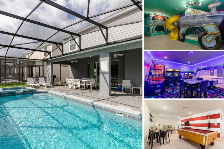 Windsor Island Luxury | Home In Windsor Island Resort, Private Pool, Arcade - Winter Haven, FL