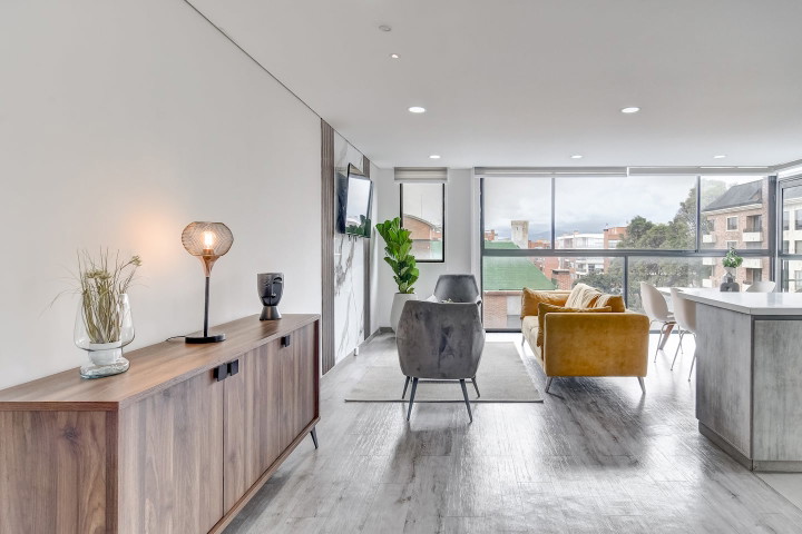 Calle 100 / 2 Bedrooms, Fast Wi-fi, Free Parking - Bogota
