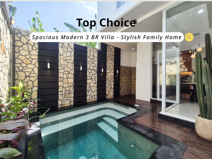 Spacious 3-bedroom Stunning Modern Villa - Bali
