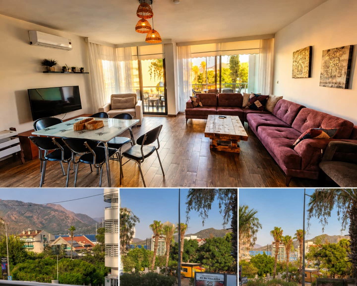 Luxury 2+1 Apartment 1 With Sea View 100m To The Beach - Marmaris