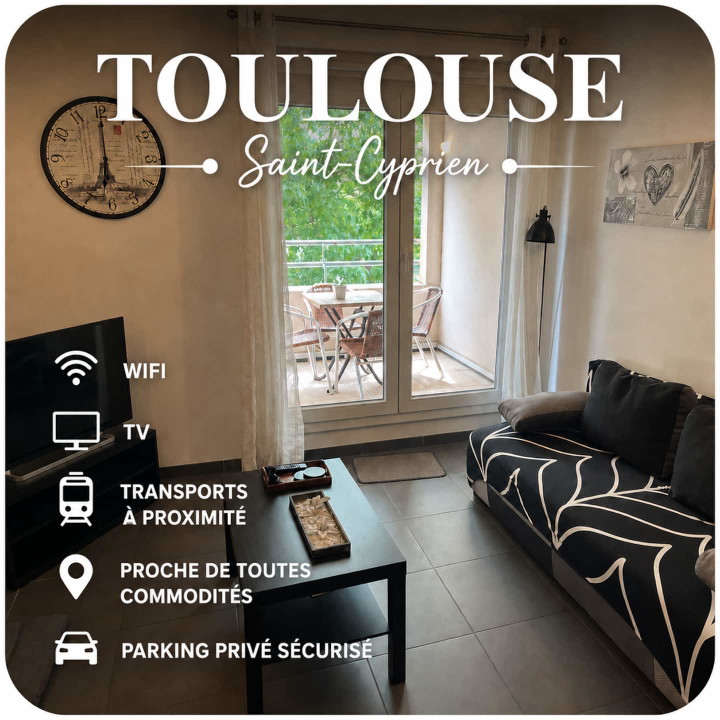 Le Saint-cyprien  T2  Secure Private Parking - Toulouse
