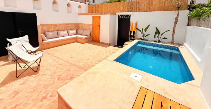 Villa Esprit Riad Piscine Chauffée, Patio, Rooftop - Agadir