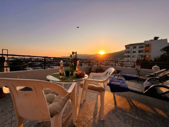Loft Blue Butterfly | Sunset View Terrace + A/c - Mexico
