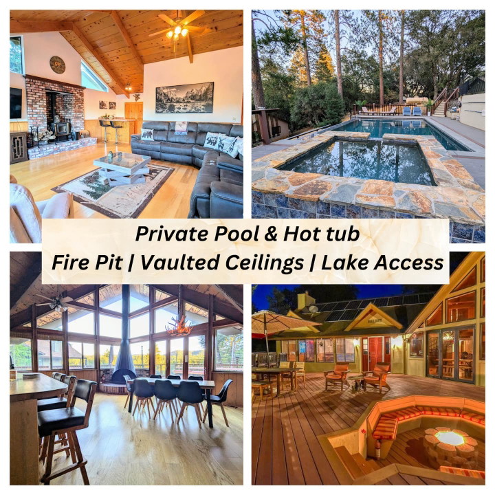 Private Pool | Hot Tub | Fire Pit @ Cozy Pines - Yosemite National Park, CA
