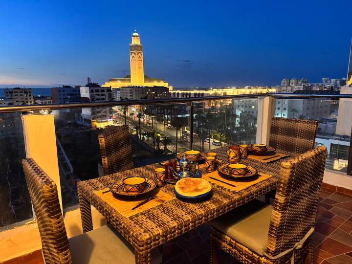 Magical View Of The Hassan Ii Mosque With Terrace - Casablanca