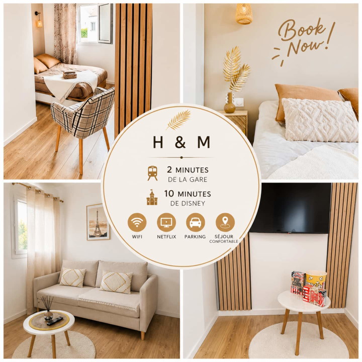 Studio Confortable  Disney à 10&nbsp;Min  Parking  Netflix Et Wi-fi - Bussy-Saint-Georges