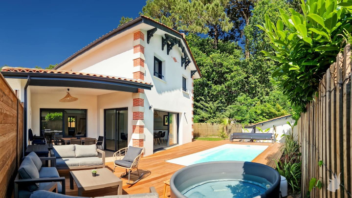 Villa Paisible, Spa, Piscine, Clim, Boulodrome - Le Teich