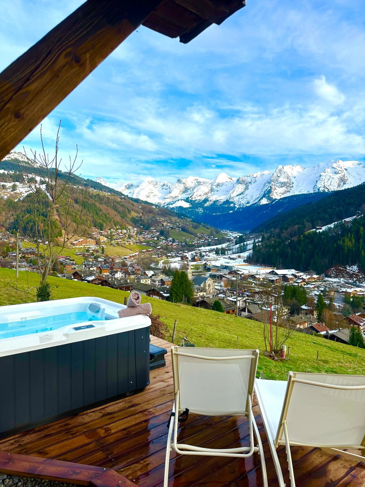 La Cabane Des Alpes - Jacuzzi Vue Montagne - La Clusaz