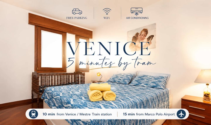 [Venezia 5 Min Tram] Parking Gratuit - Wifi Gratuit - Venise
