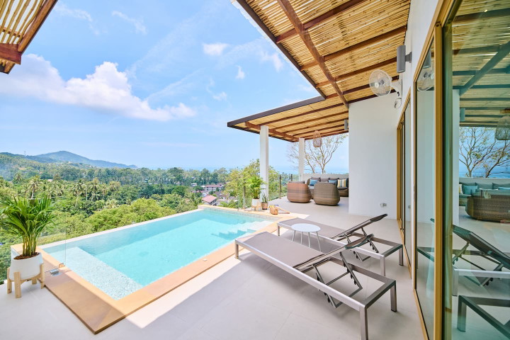 Villa Moderne De 3&nbsp;Chambres | Vue Sur L'océan, Piscine D'eau Salée Et Jacuzzi - Koh Tao