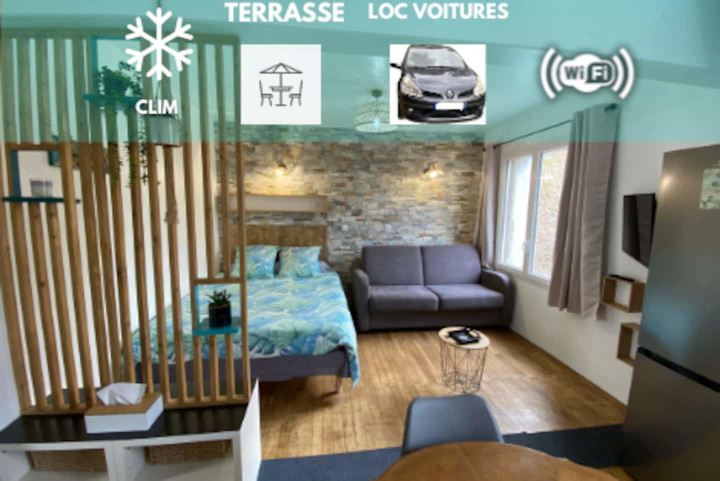 Logement Cosy, Clim + Possibilité Voiture - Borgo