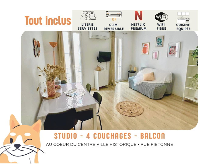 Le Chat Orange  Clim  Tout Inclus  Balcon - Aubagne