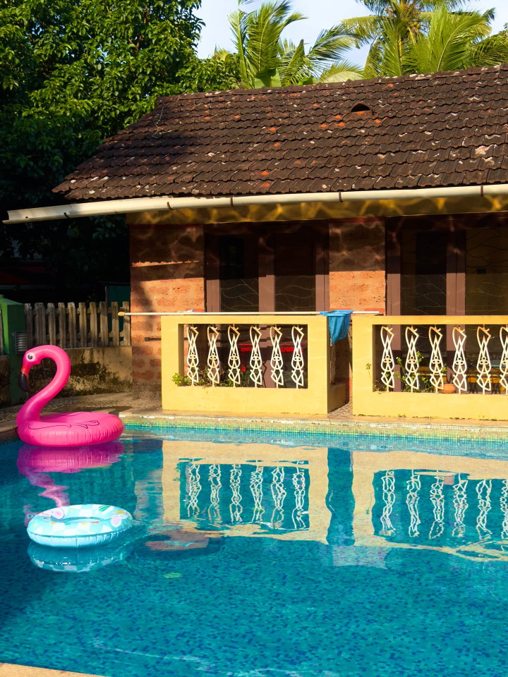 Plage De Benaulim 2 Chambres, Salon Et Cuisine | Piscine | Jardin Privé - Goa