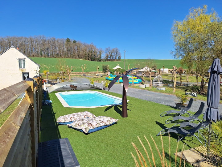 1grand Gîte (Blanc) Piscine7 Adult,2 Enfants1 Bébé - Loches