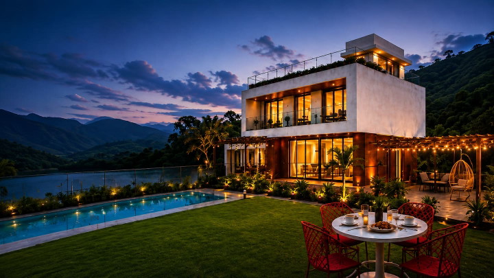 Luxury 4br+ Villa | Pool, Cricket & Mountain View - Karjat