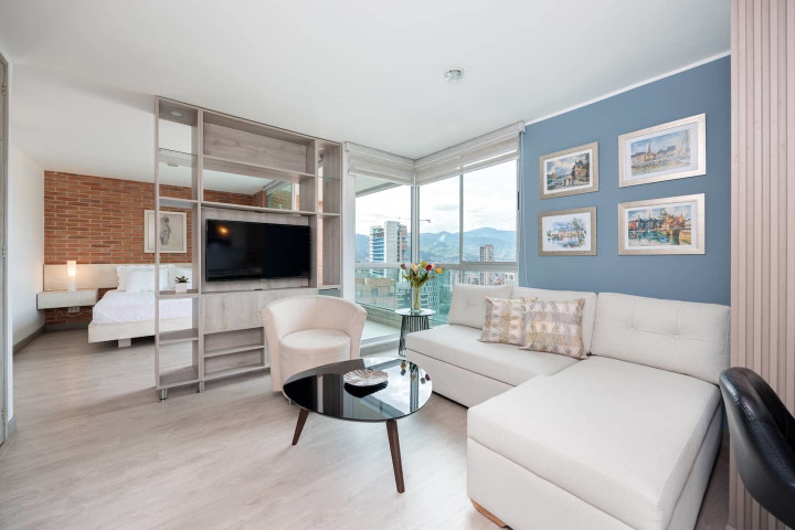 Modern Blux Studio, Top Views, Provenza, Fast Wifi - Medellín