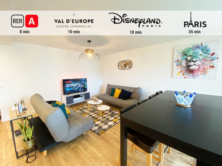 Appartement Val D'europe - 10 Min Du Parc Disney - Montévrain