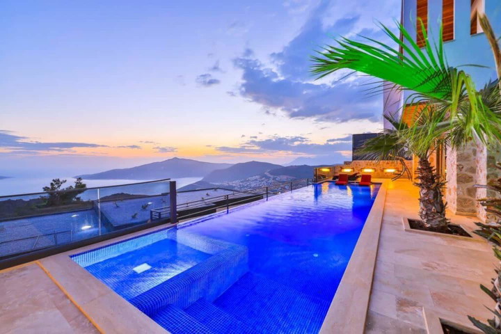 Sea View Villa With Sauna And Jacuzzi In Kalkan - Kalkan