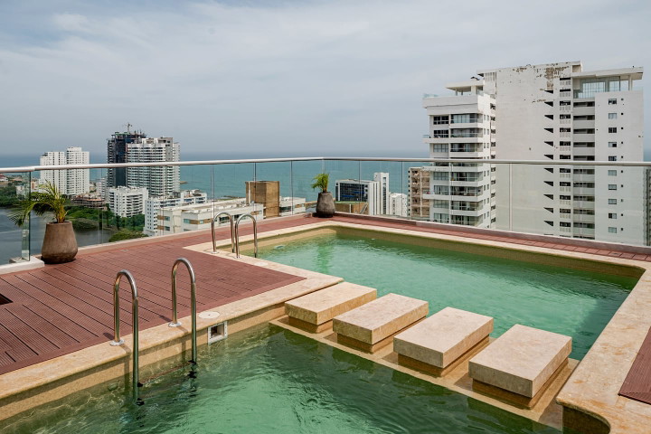 22nd Floor · Rooftop Pool · 360° View · Beach - Cartagena