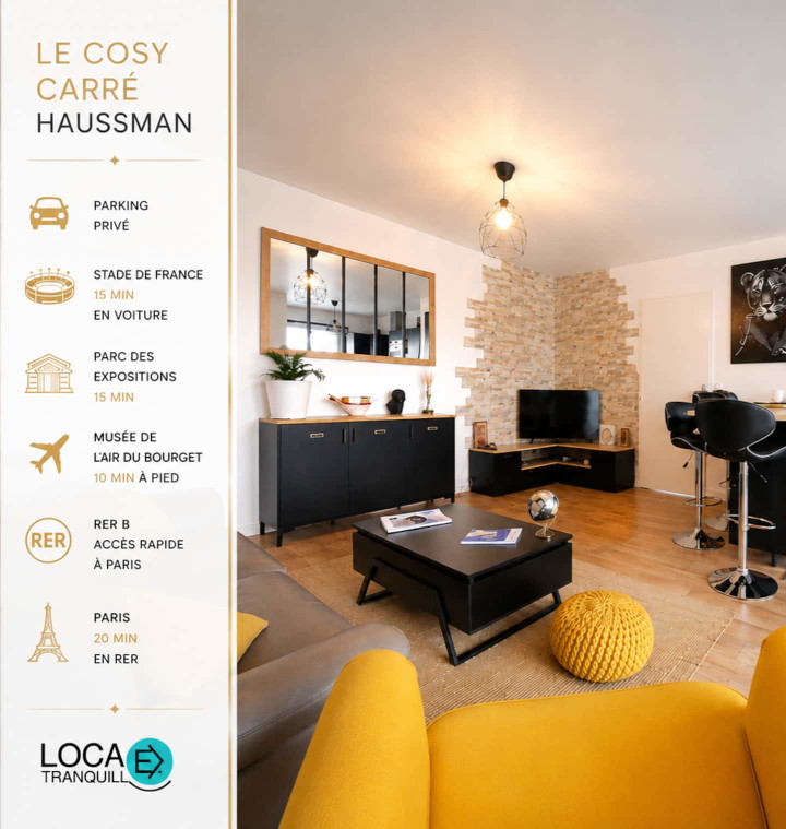 Cosy Carré Haussmann, Stade De Franc, C D G, Paris - Villepinte